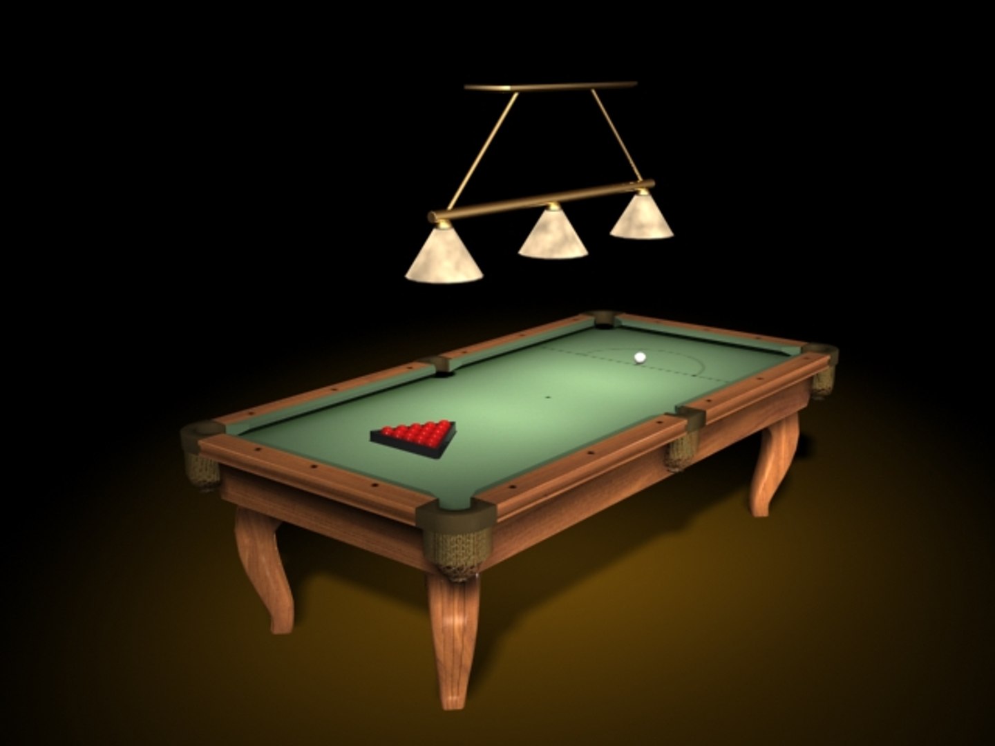 3d model pool table