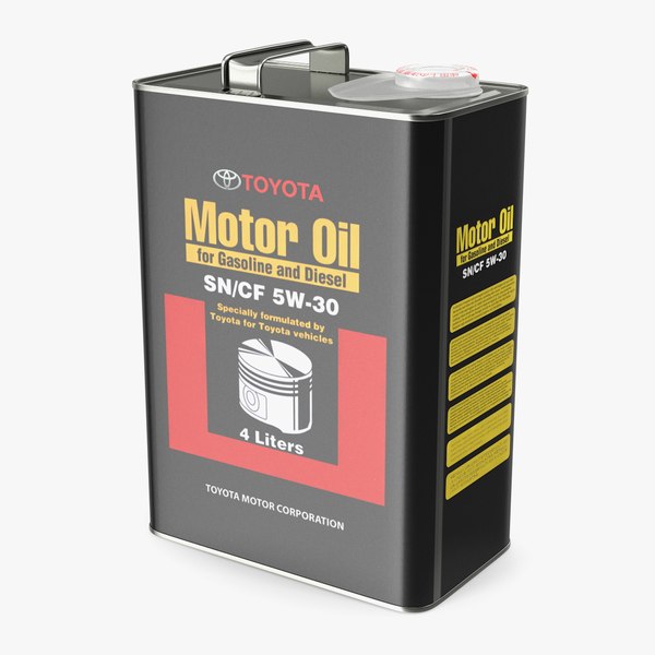 3D TOYOTA Engine Oil 4L Metal Can - TurboSquid 1951056