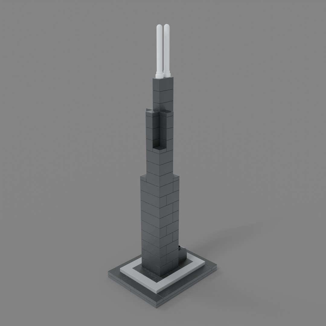 Lego Willis Tower - 21000 3D Model - TurboSquid 1744849