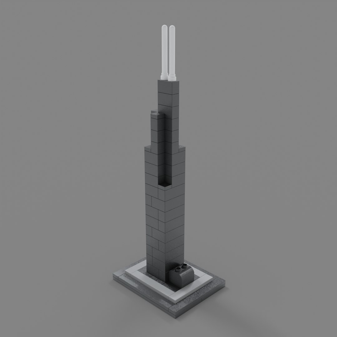 Lego Willis Tower - 21000 3D Model - TurboSquid 1744849