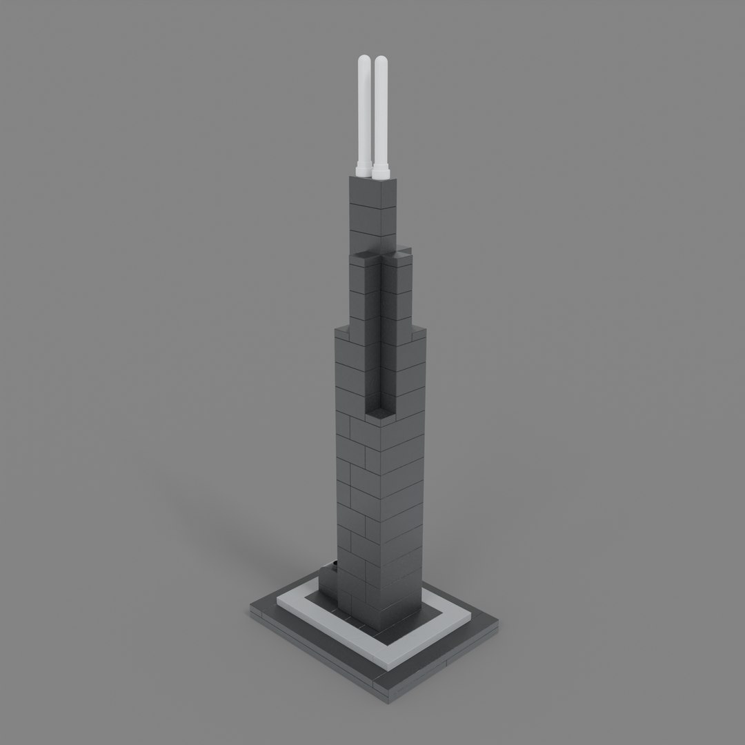 Lego Willis Tower - 21000 3D Model - TurboSquid 1744849