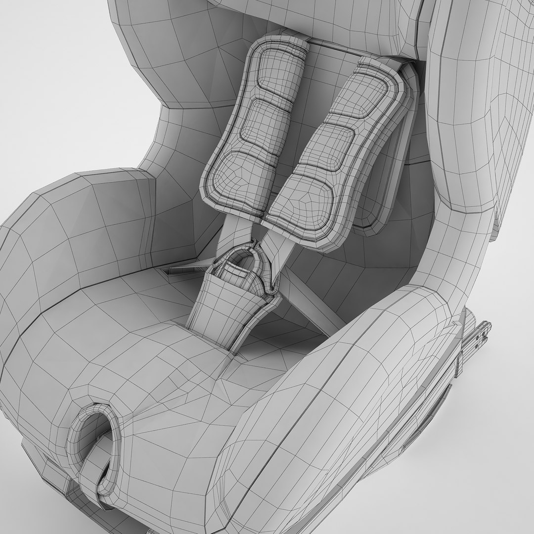 3D children car chair model - TurboSquid 1297521