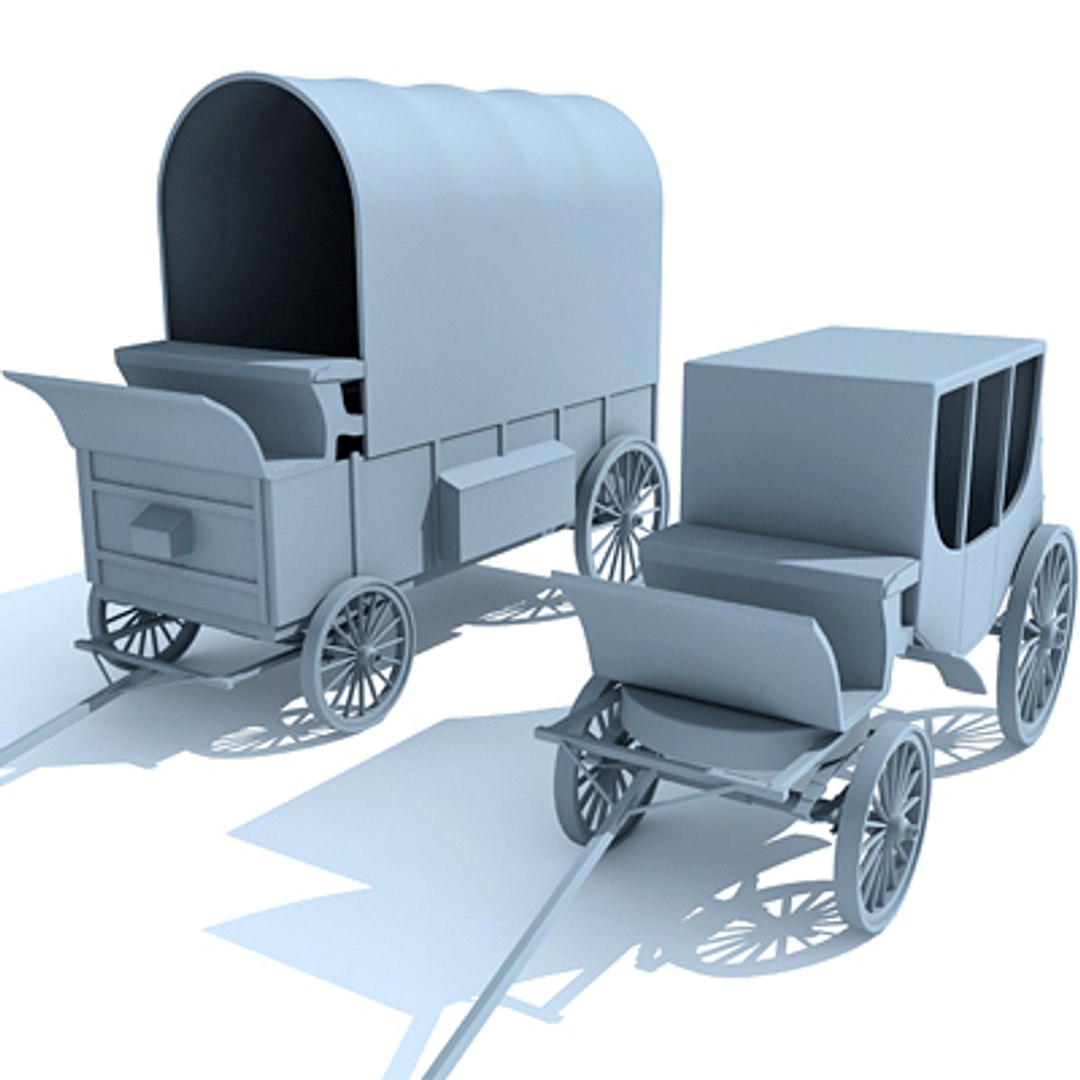 3d 2 Carriages