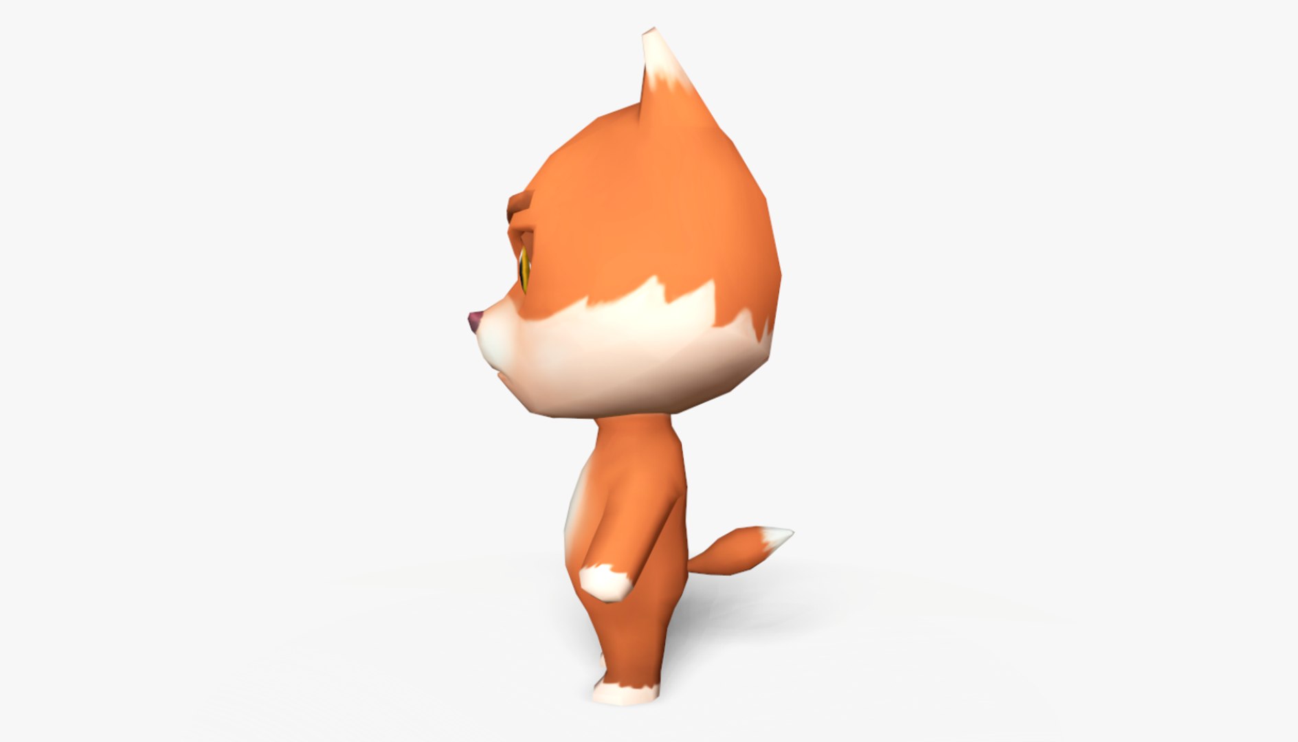 3D Cute Cartoon Fox Mobile - TurboSquid 1395693