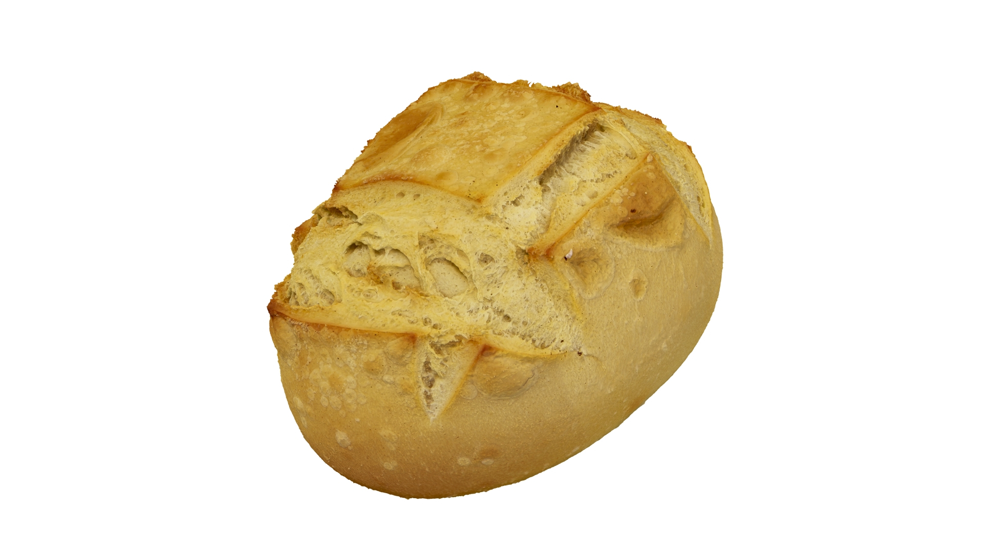 3D Crusty Round Italian Bread - Extreme Definition 3D Scanned ...