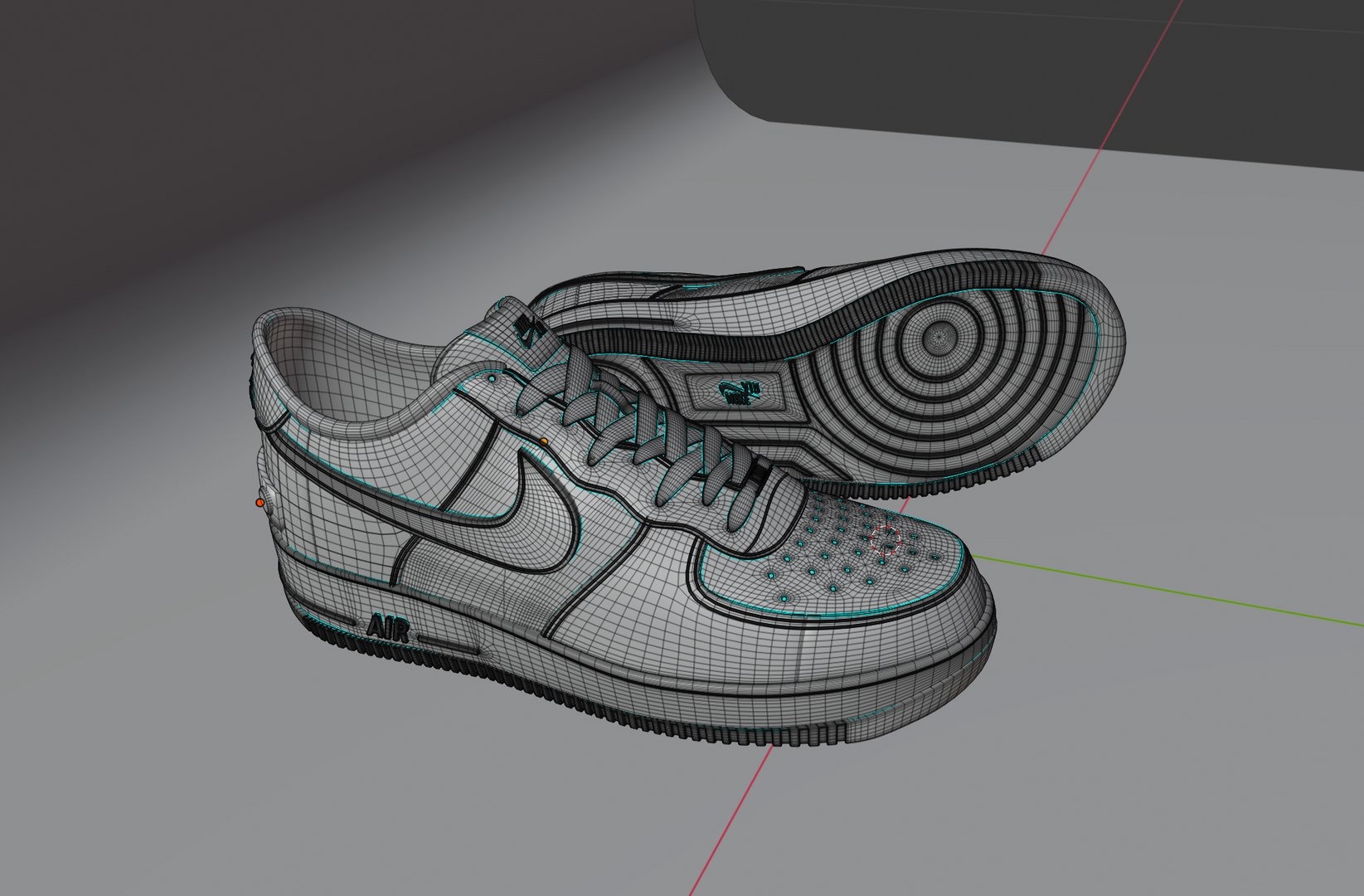 3D Travis Nike Air Force Model - TurboSquid 1551809