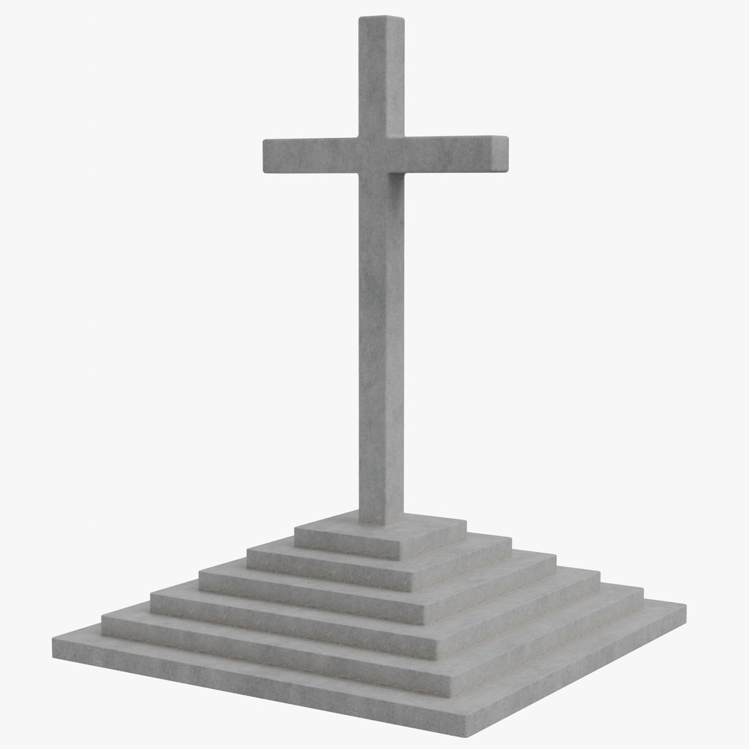 3D Abstract Simple Holy Cross Urban Concrete - TurboSquid 2348074