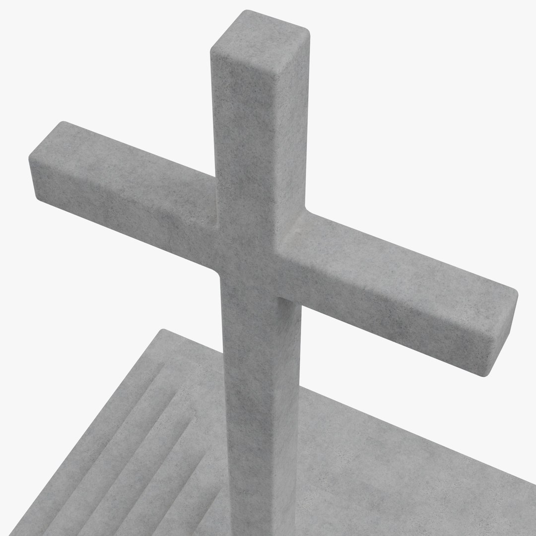3D Abstract Simple Holy Cross Urban Concrete - TurboSquid 2348074