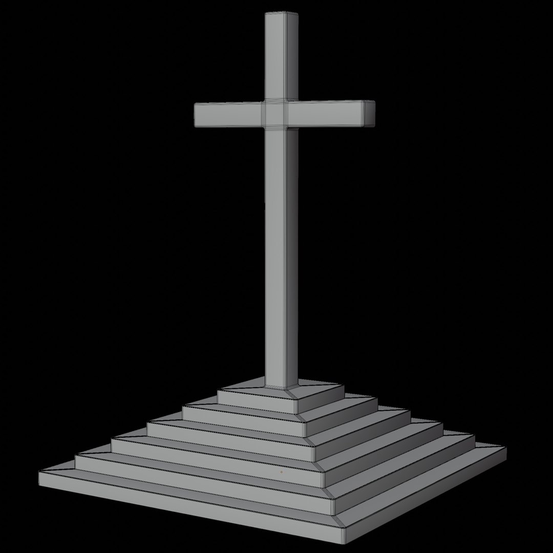 3D Abstract Simple Holy Cross Urban Concrete - TurboSquid 2348074