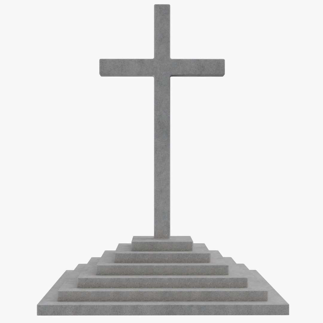 3D Abstract Simple Holy Cross Urban Concrete - TurboSquid 2348074