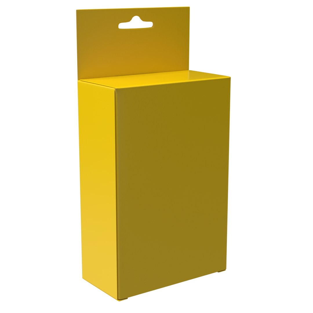 3D Hanging cardboard box retail model - TurboSquid 1885045