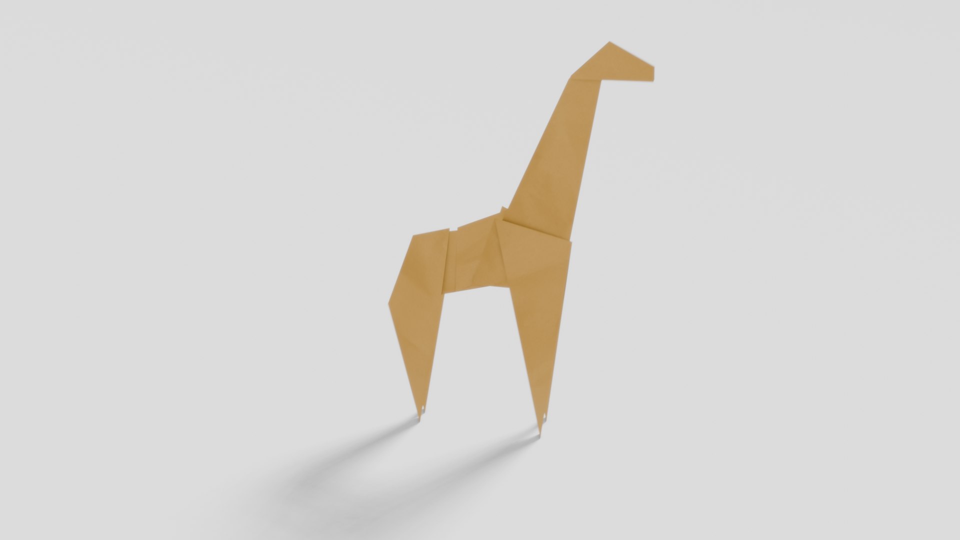 3D Origami Giraffe - TurboSquid 2161356