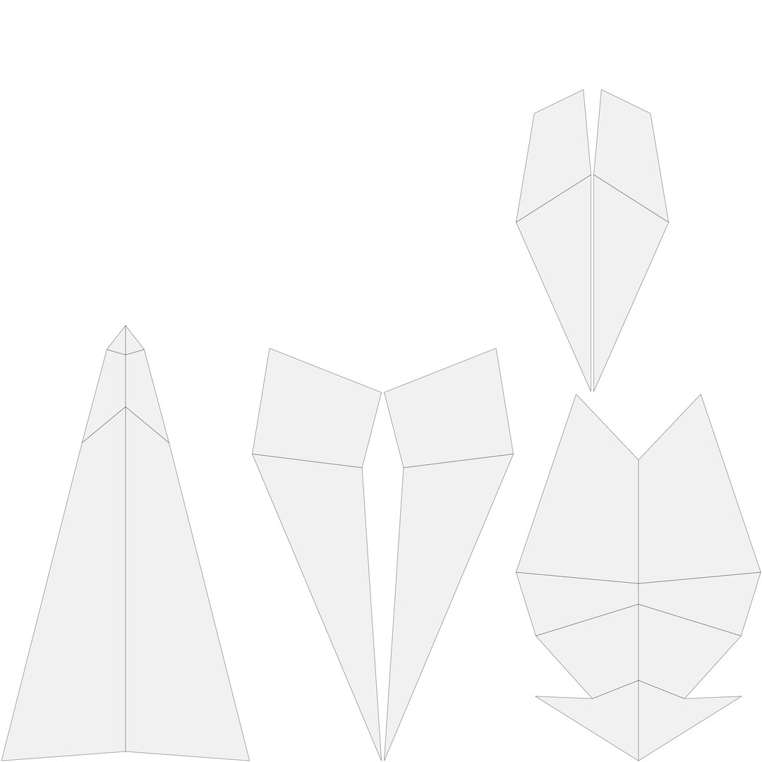 3D Origami Giraffe - TurboSquid 2161356