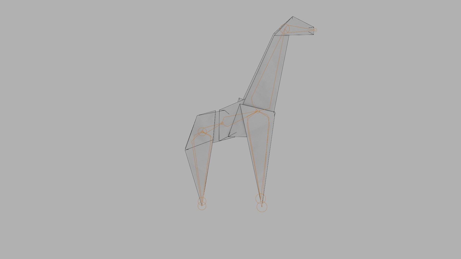 3D Origami Giraffe - TurboSquid 2161356