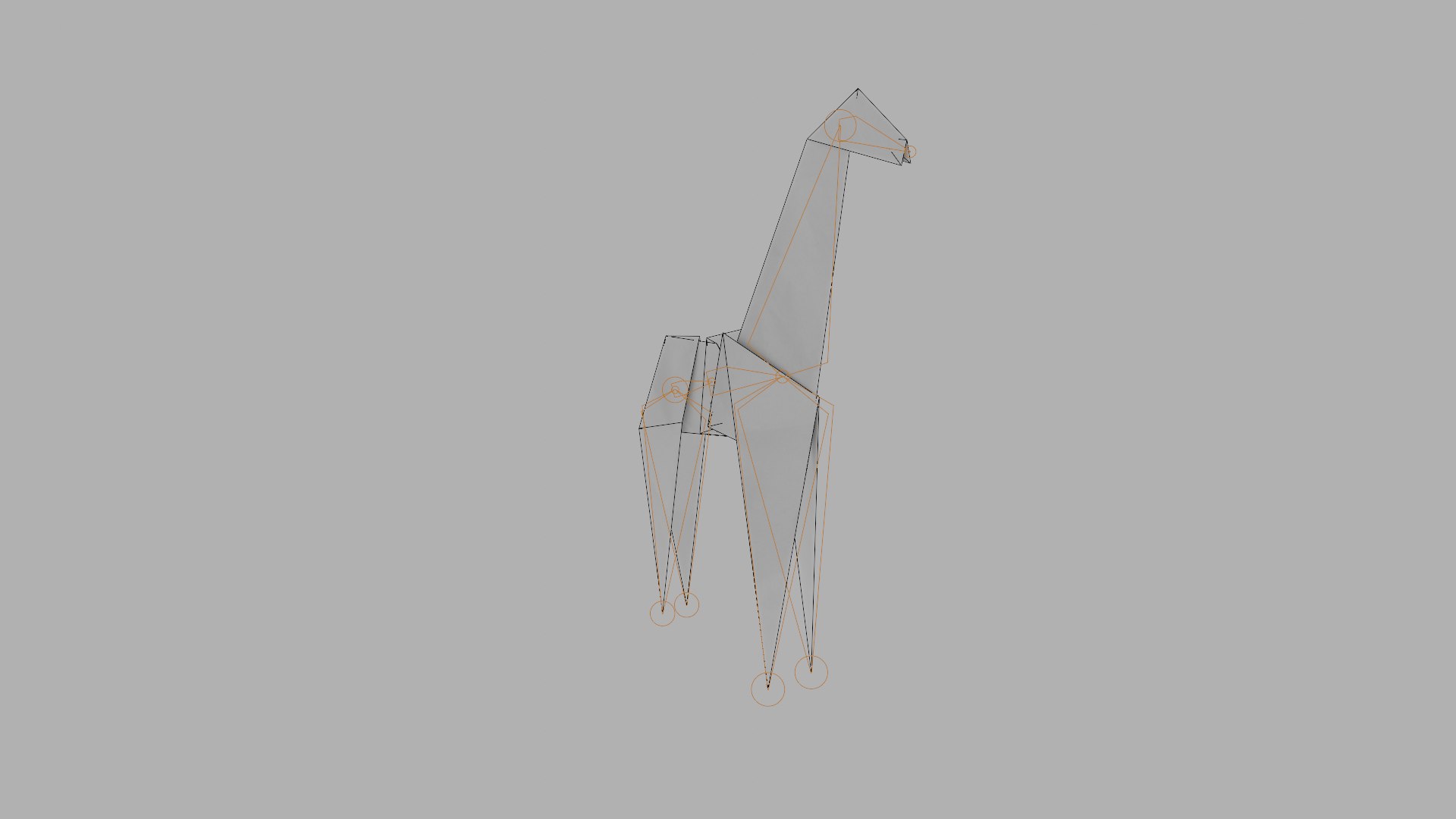 3D Origami Giraffe - TurboSquid 2161356