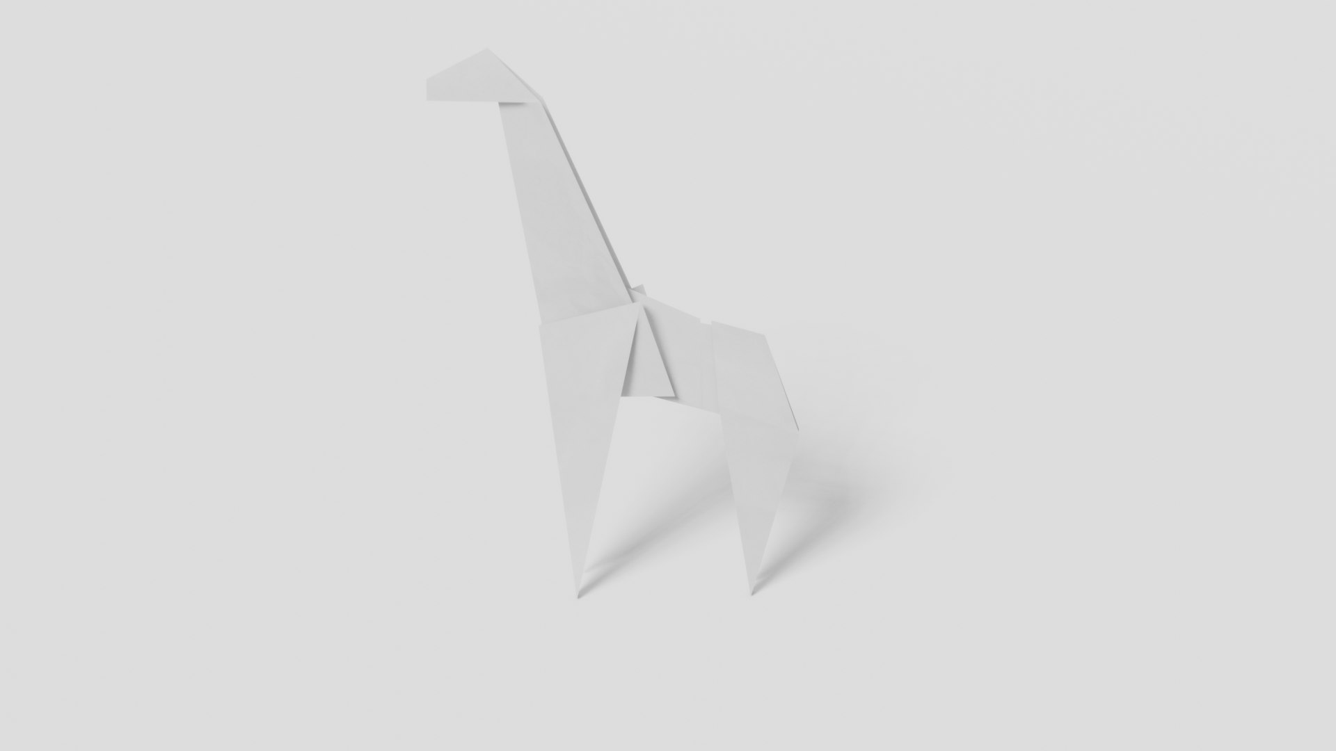 3D Origami Giraffe - TurboSquid 2161356