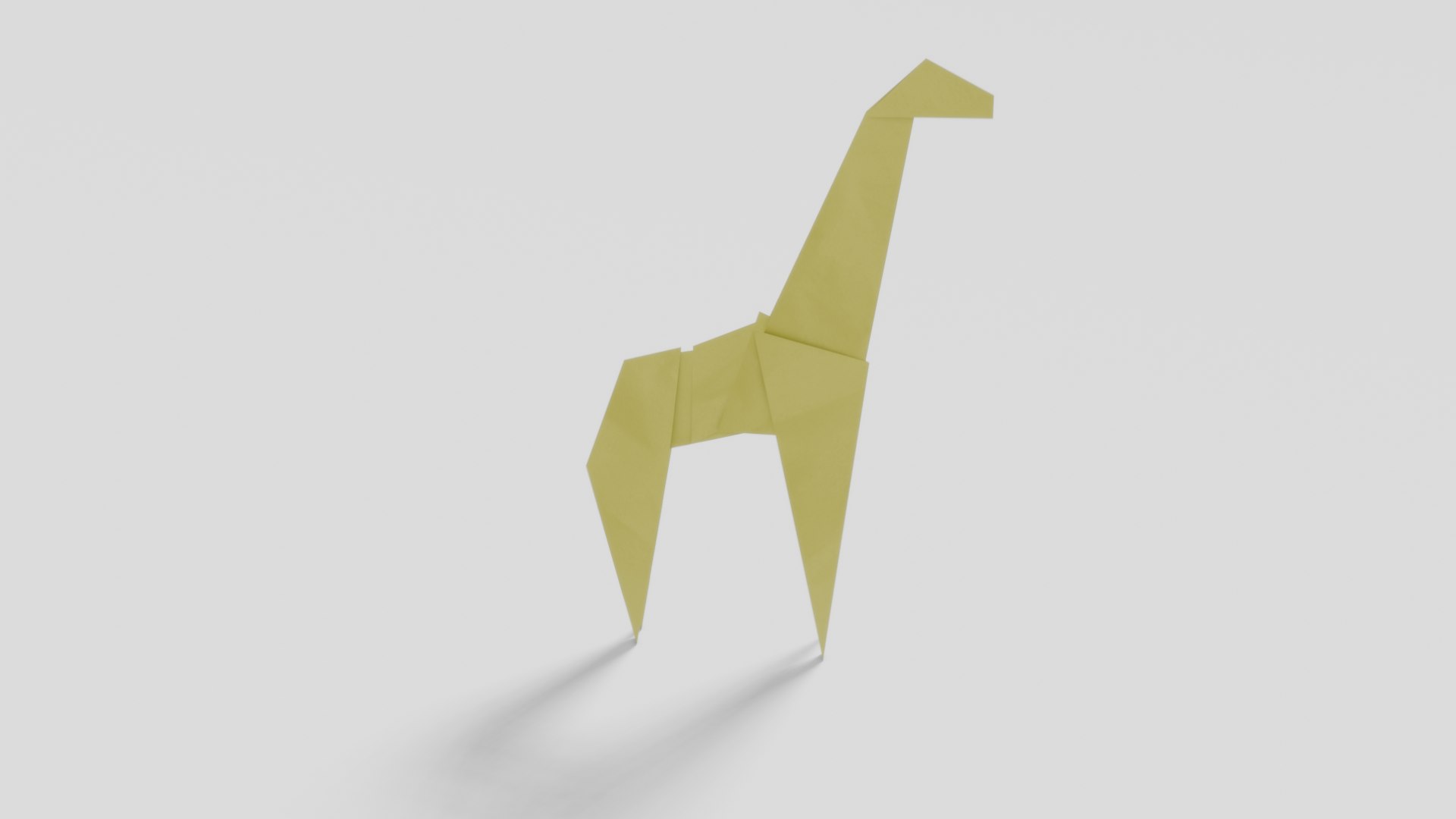 3D Origami Giraffe - TurboSquid 2161356