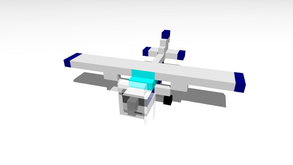 modelo 3d Cessna 172 pixelado - TurboSquid 1912933