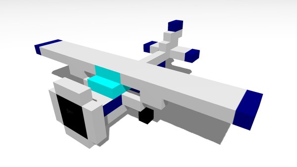 modelo 3d Cessna 172 pixelado - TurboSquid 1912933