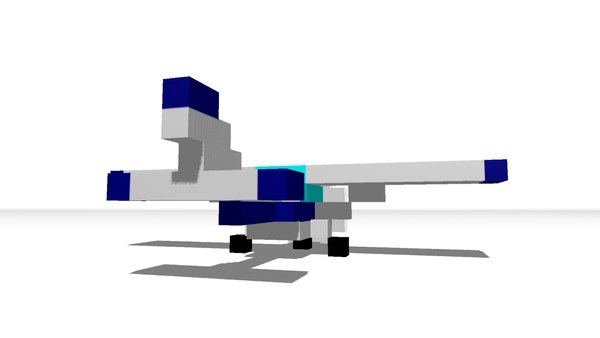 modelo 3d Cessna 172 pixelado - TurboSquid 1912933