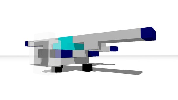 modelo 3d Cessna 172 pixelado - TurboSquid 1912933