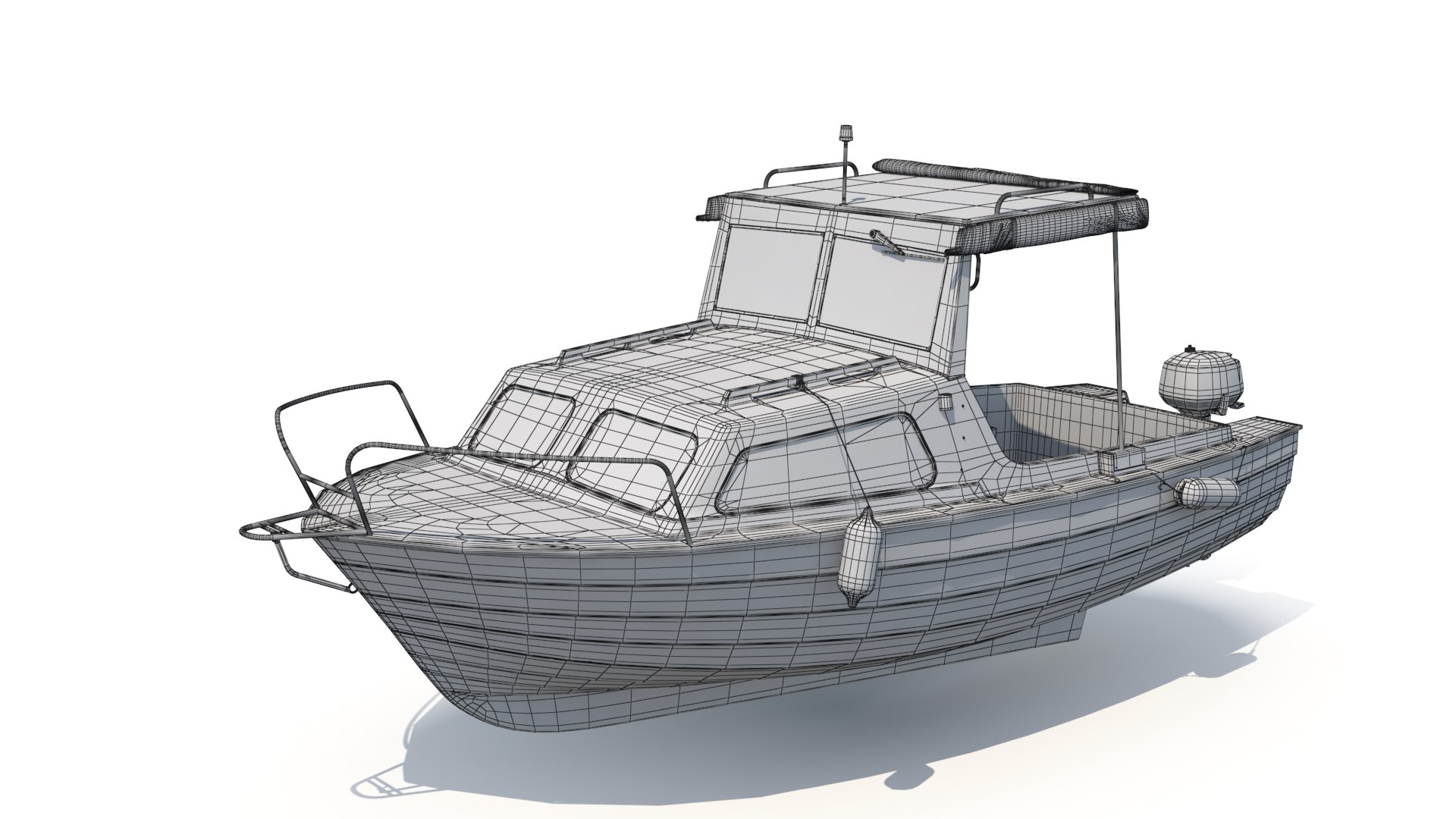 SmallMotor Boat 3D Model - TurboSquid 1851194