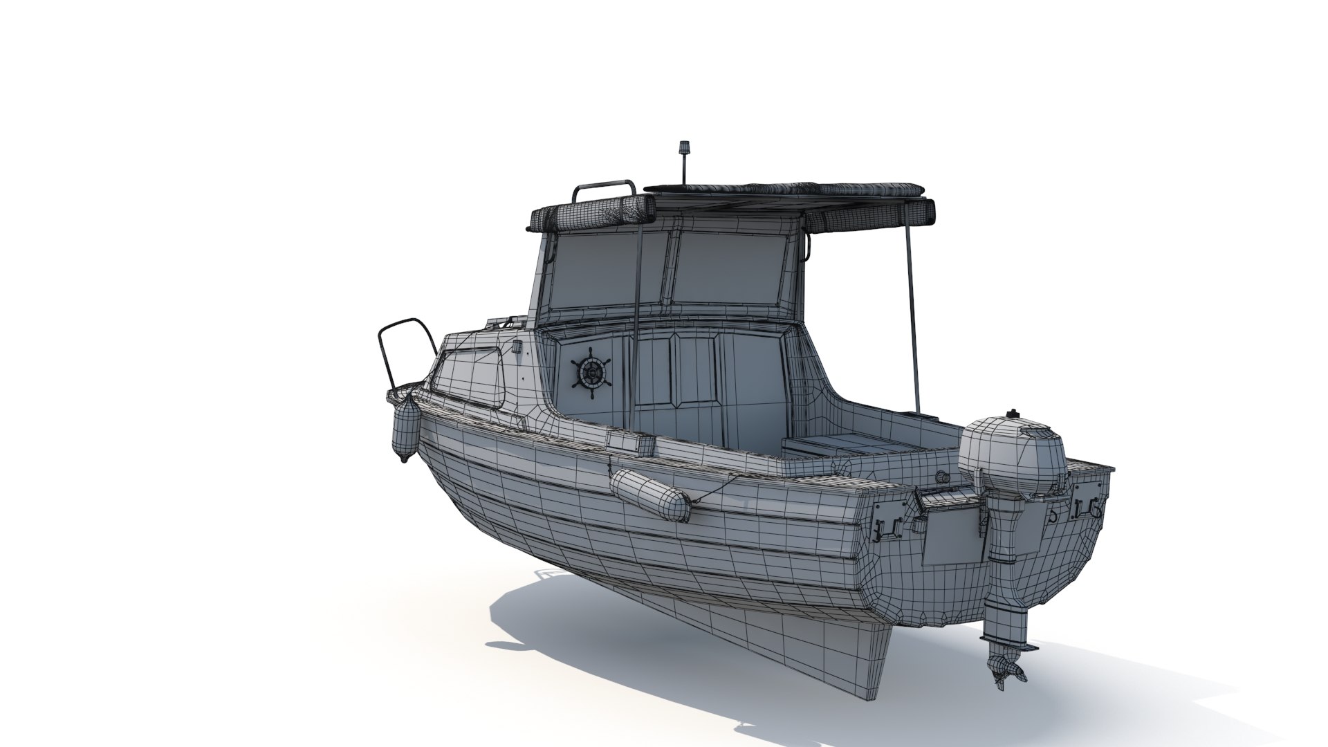SmallMotor Boat 3D Model - TurboSquid 1851194