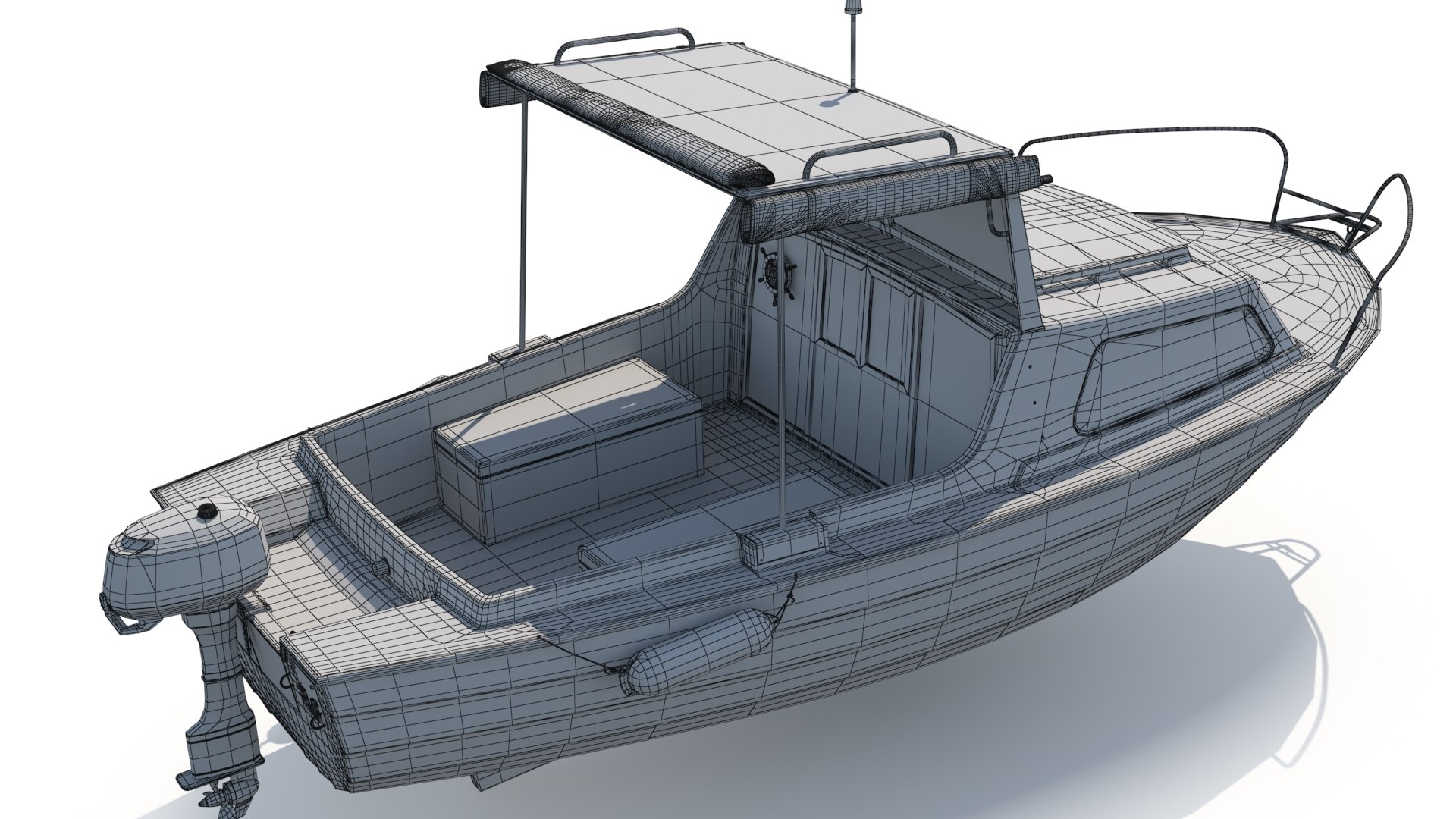SmallMotor Boat 3D Model - TurboSquid 1851194