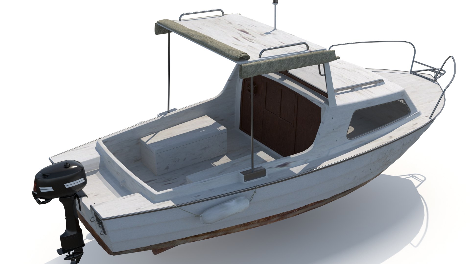 SmallMotor Boat 3D Model - TurboSquid 1851194