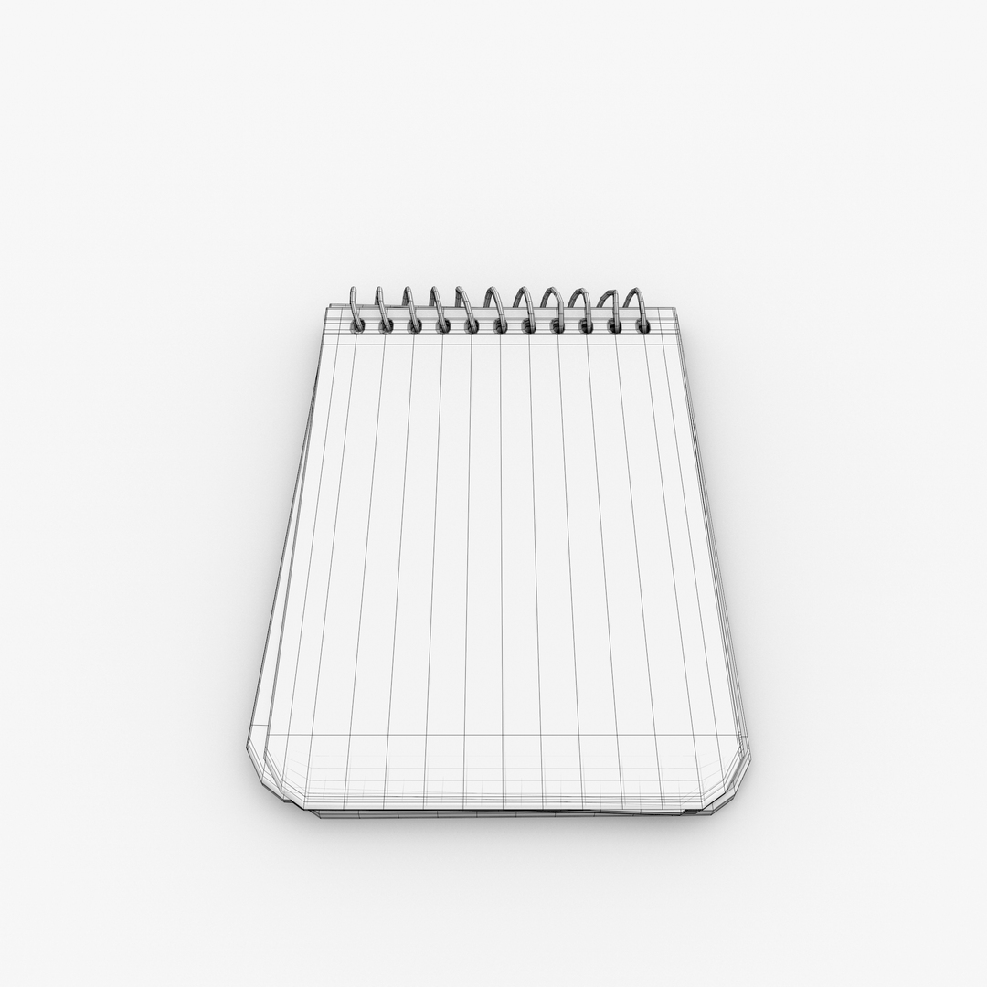 3dsmax note pad spiral