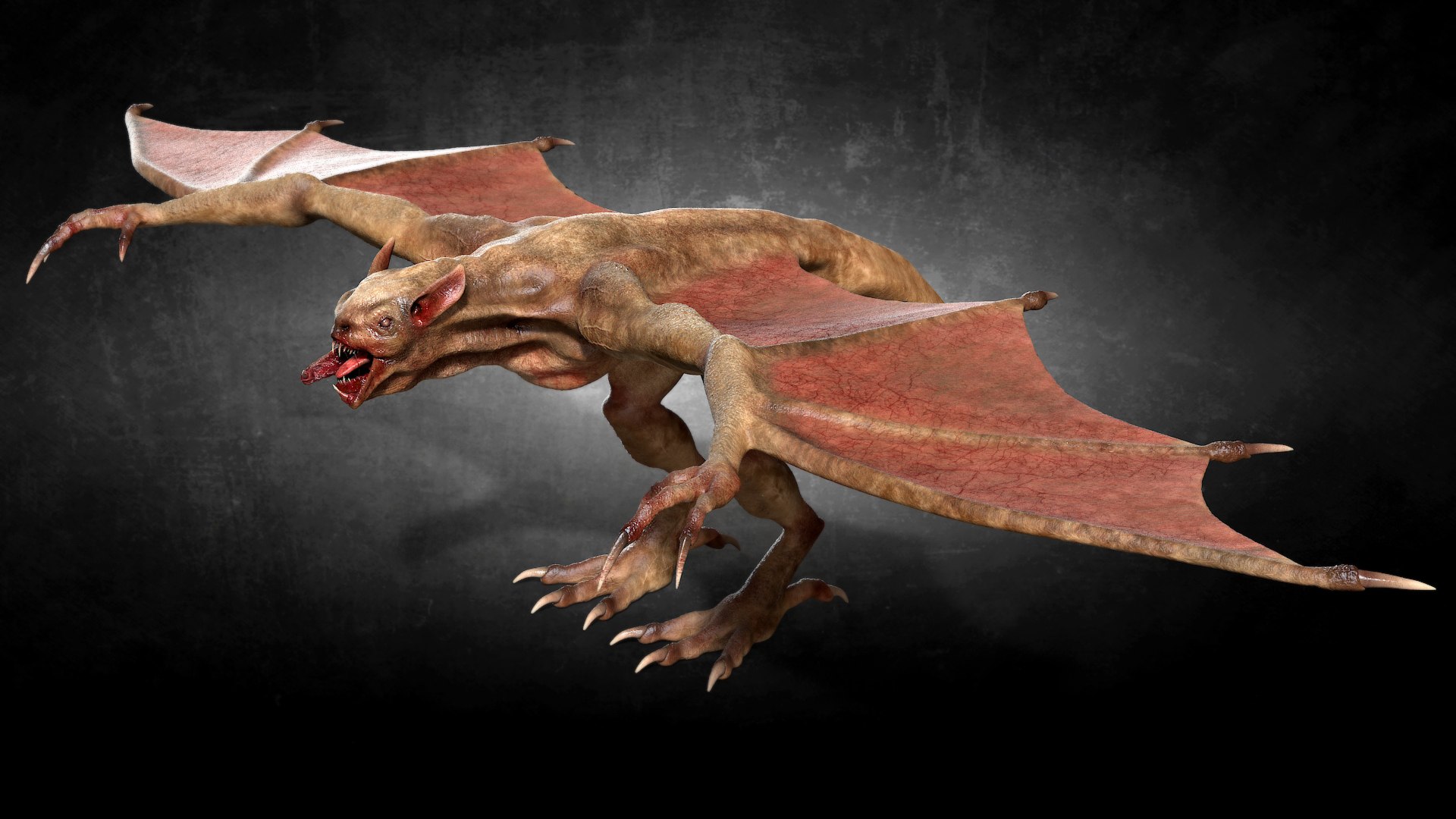 3D Vampire Bat Monster - TurboSquid 2078562