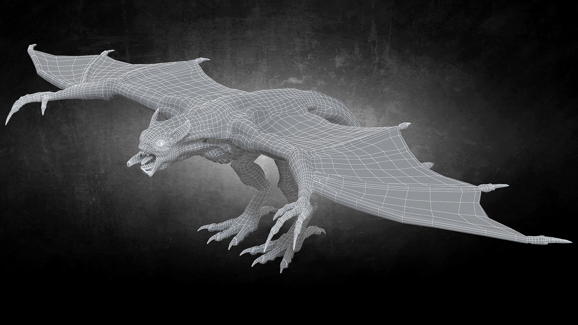 3D Vampire Bat Monster - TurboSquid 2078562