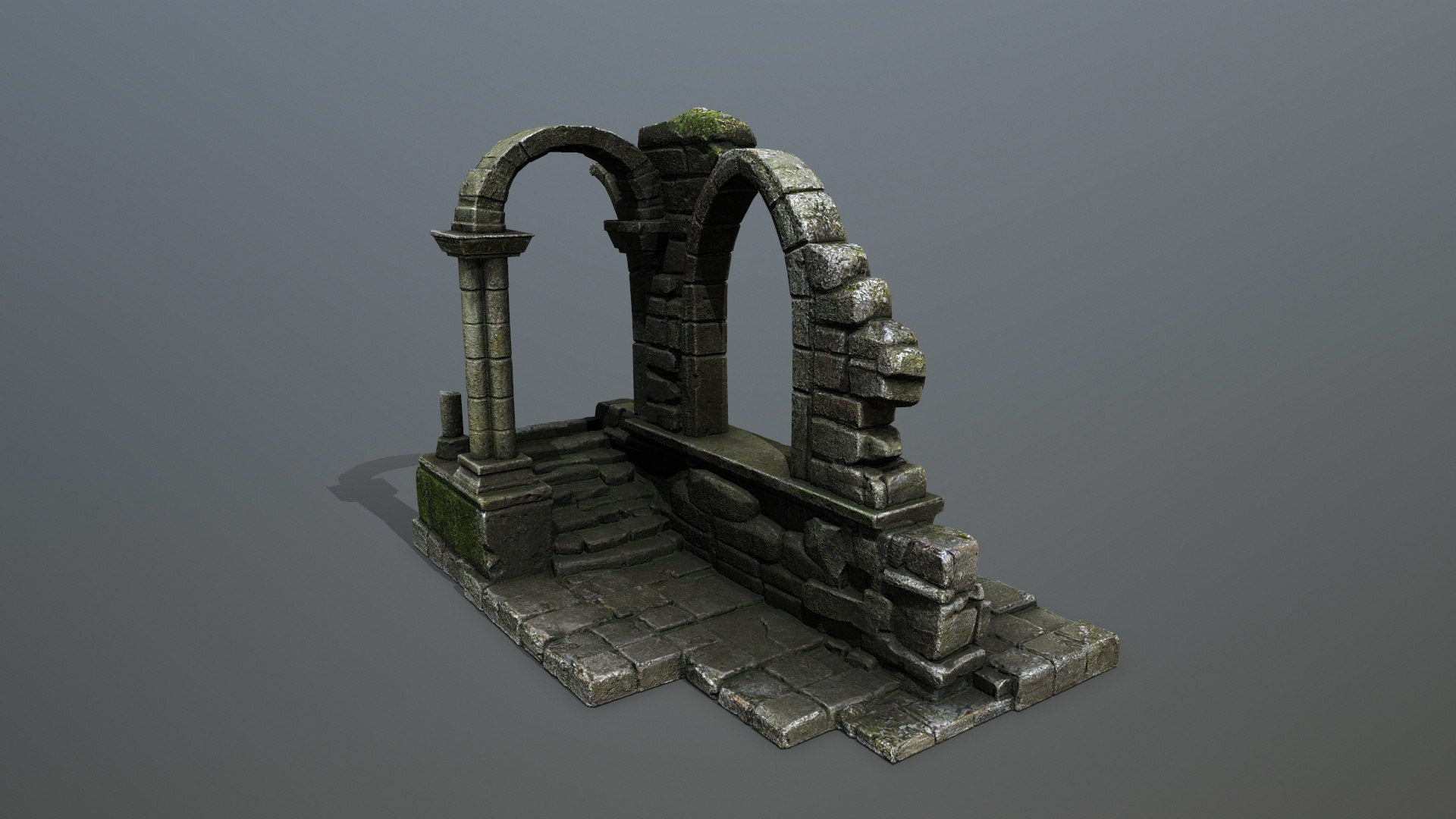 3D Ruin Gate - TurboSquid 2368667