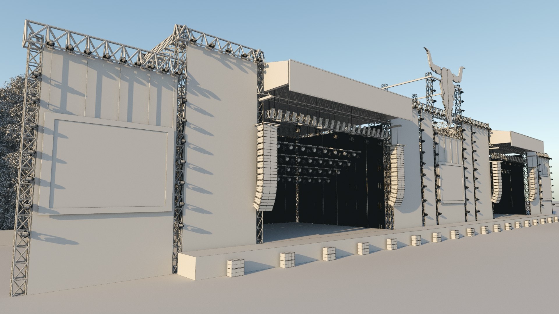 Full Concert Stage 3D Model - TurboSquid 2026870