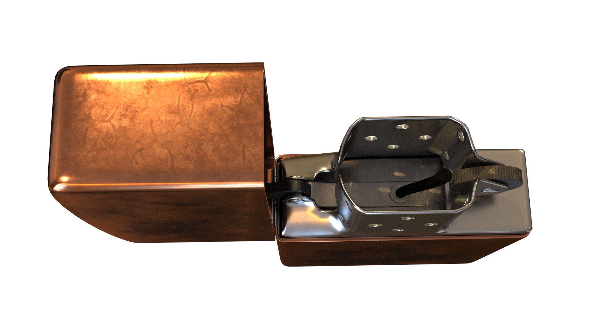 Zippo Copper Case 3D Model - TurboSquid 1831584