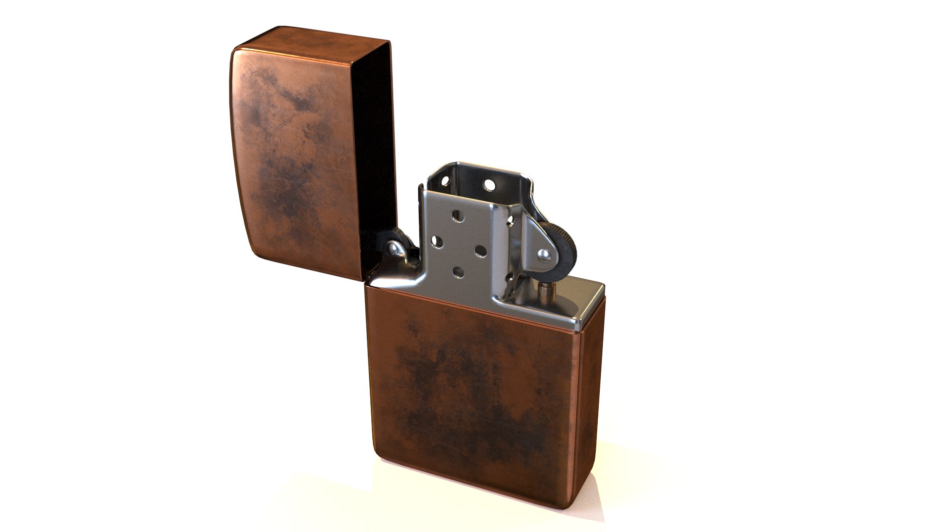 Zippo Copper Case 3D Model - TurboSquid 1831584