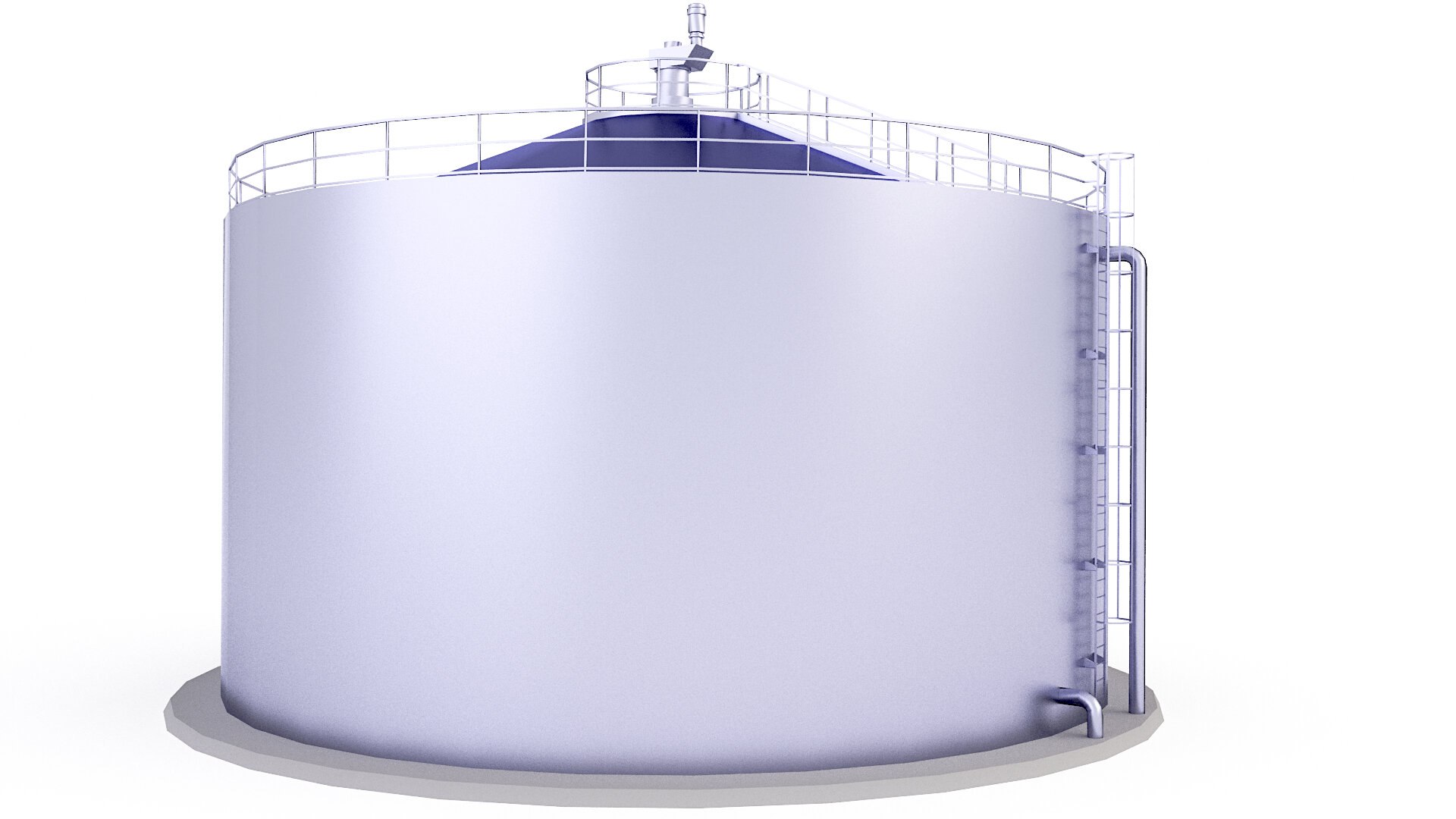 Biogas Tank Low Poly Game 5 3D - TurboSquid 1757270