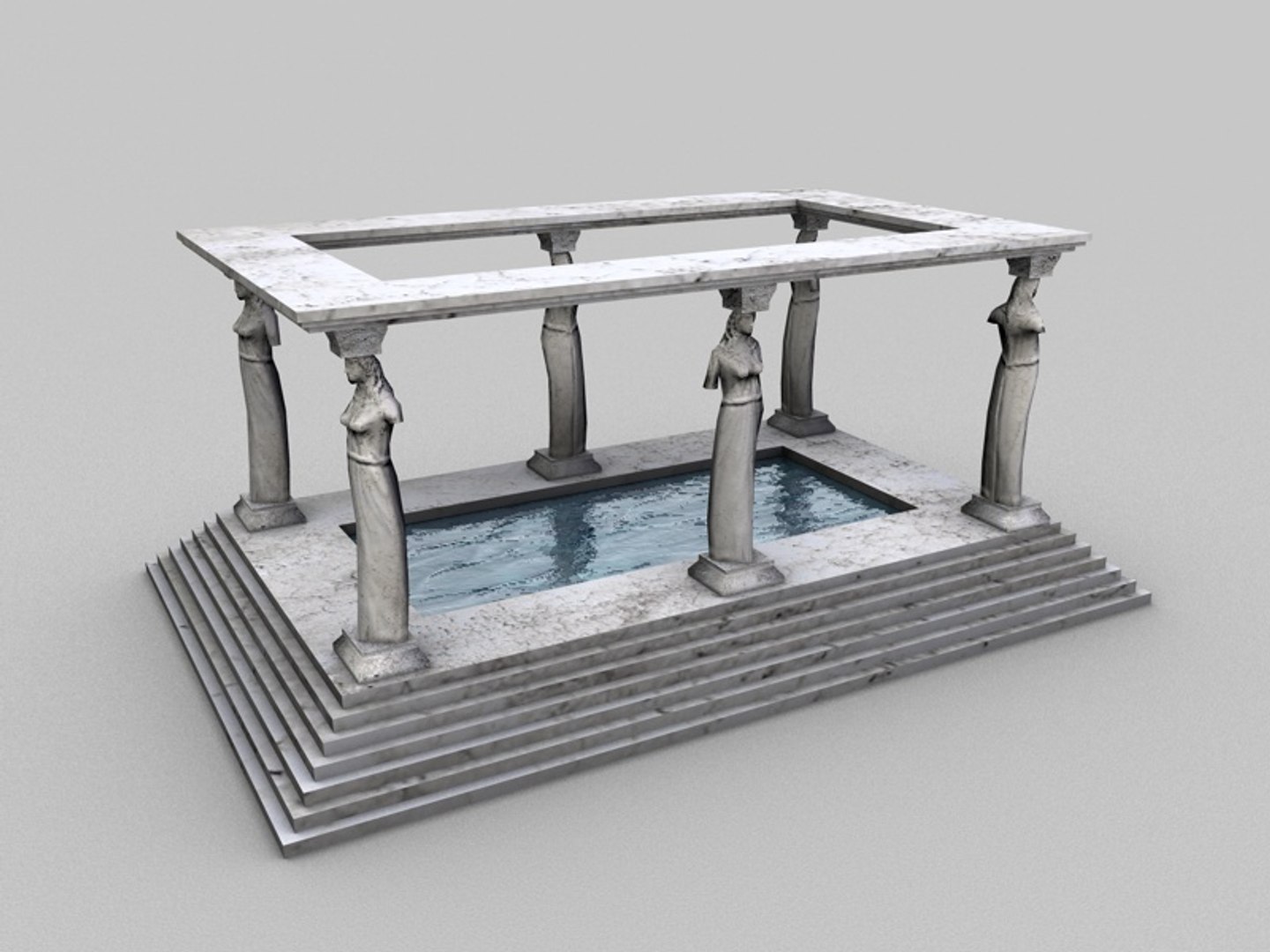 3d Model Ancient Bath