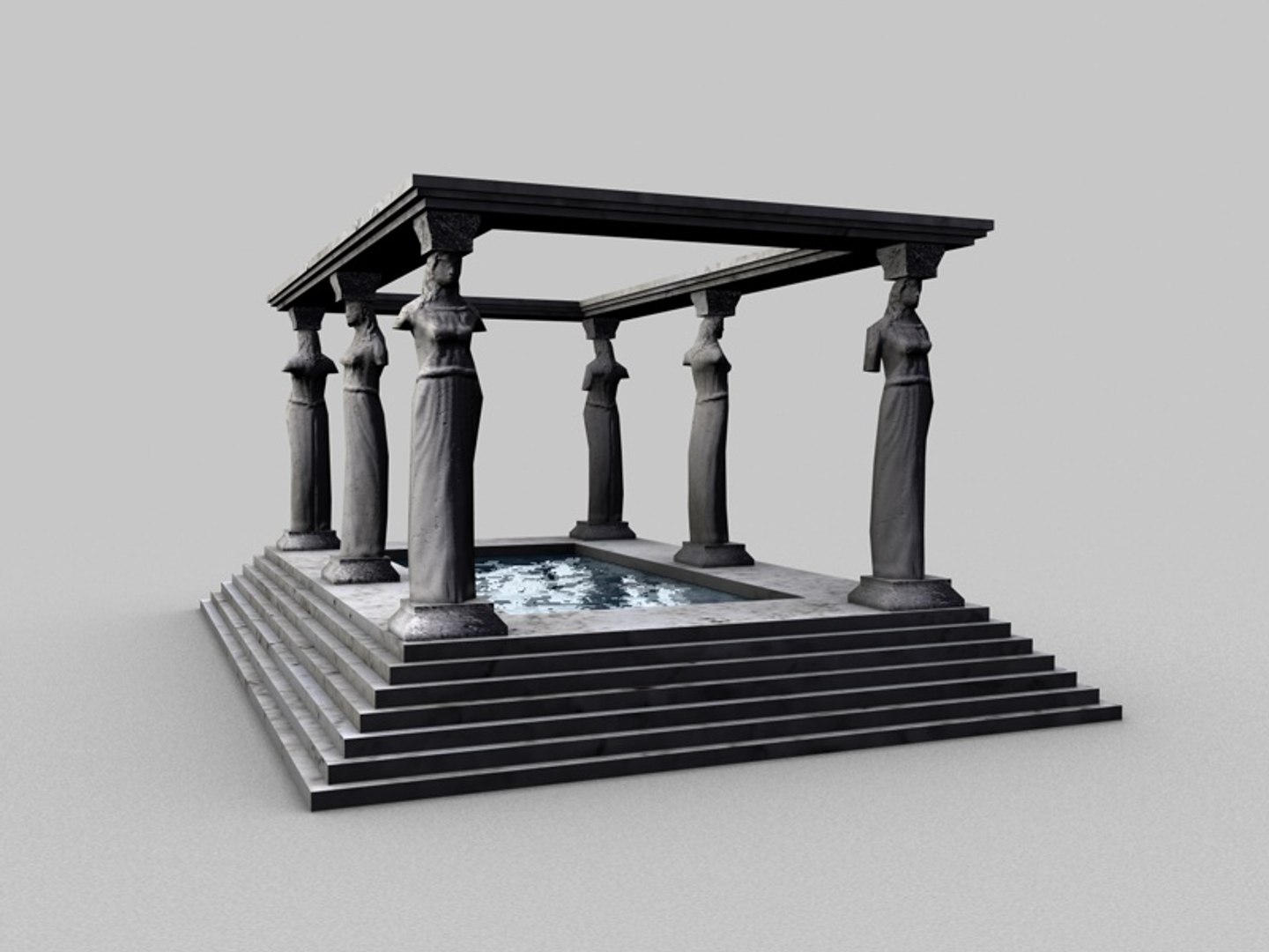3d Model Ancient Bath