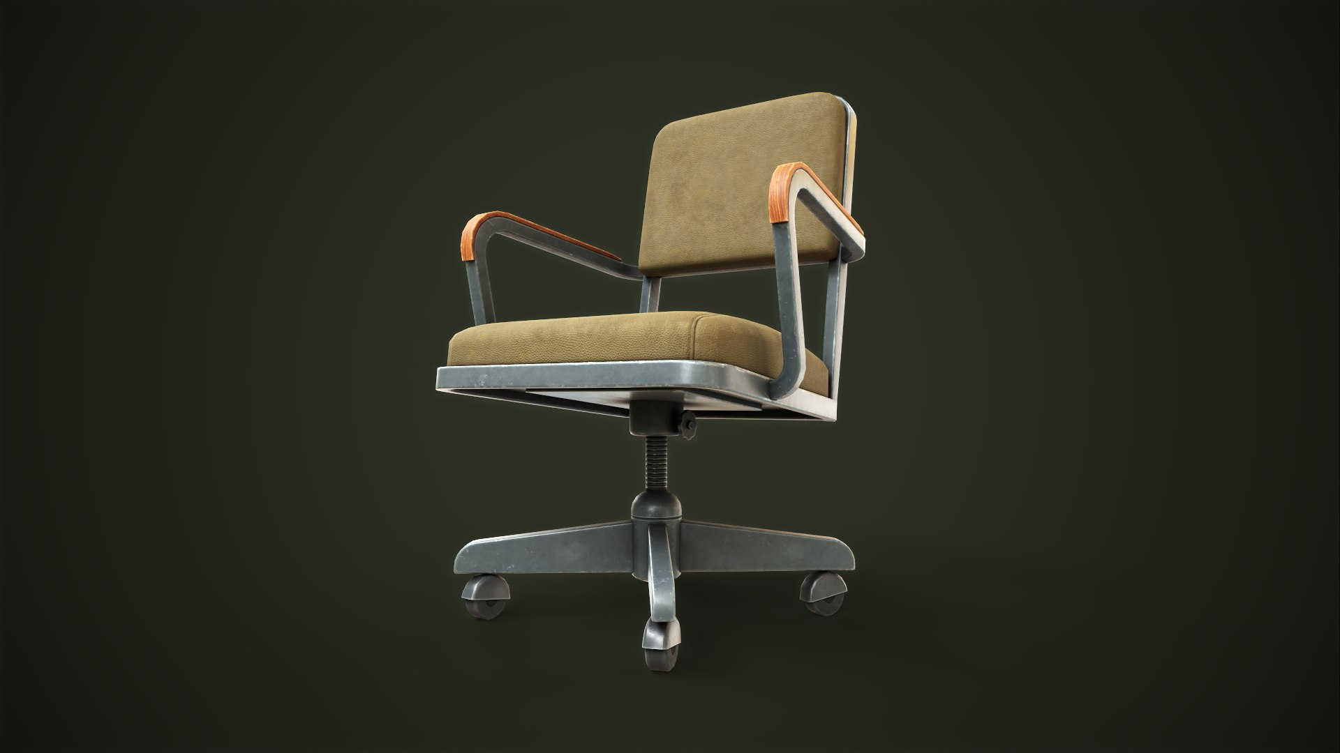 Vintage Office Chair 3D Model - TurboSquid 2039618