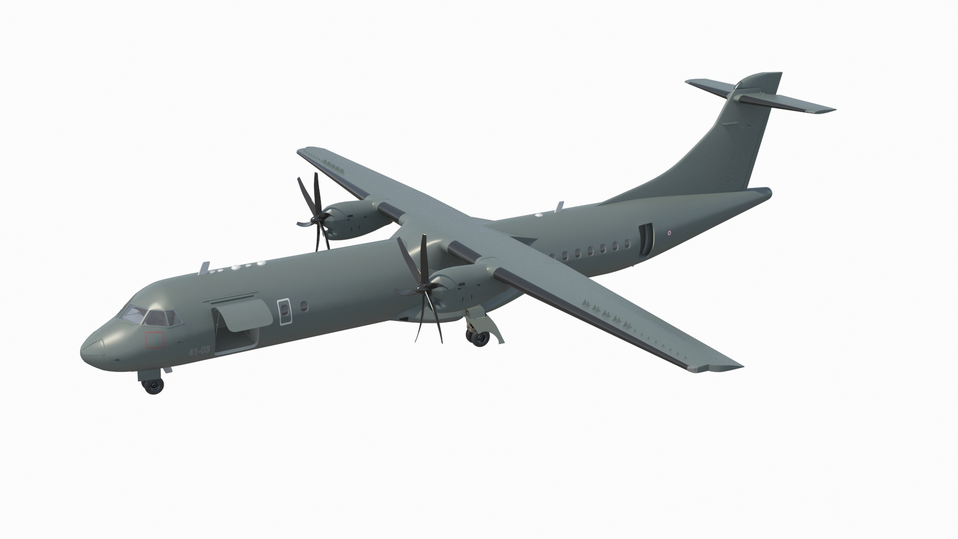3D ATR 72-600 Naval Patrol Aircraft Open - TurboSquid 2430267