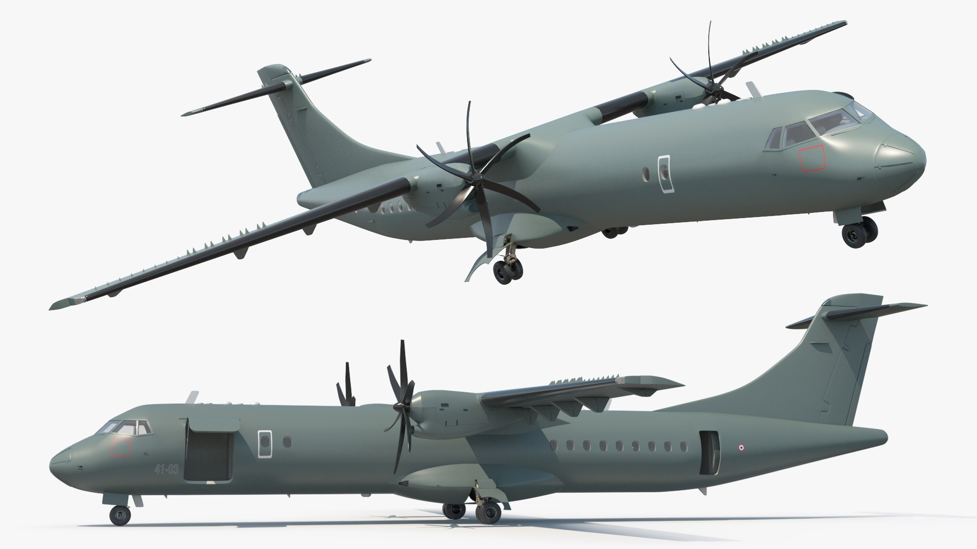 3D ATR 72-600 Naval Patrol Aircraft Open - TurboSquid 2430267