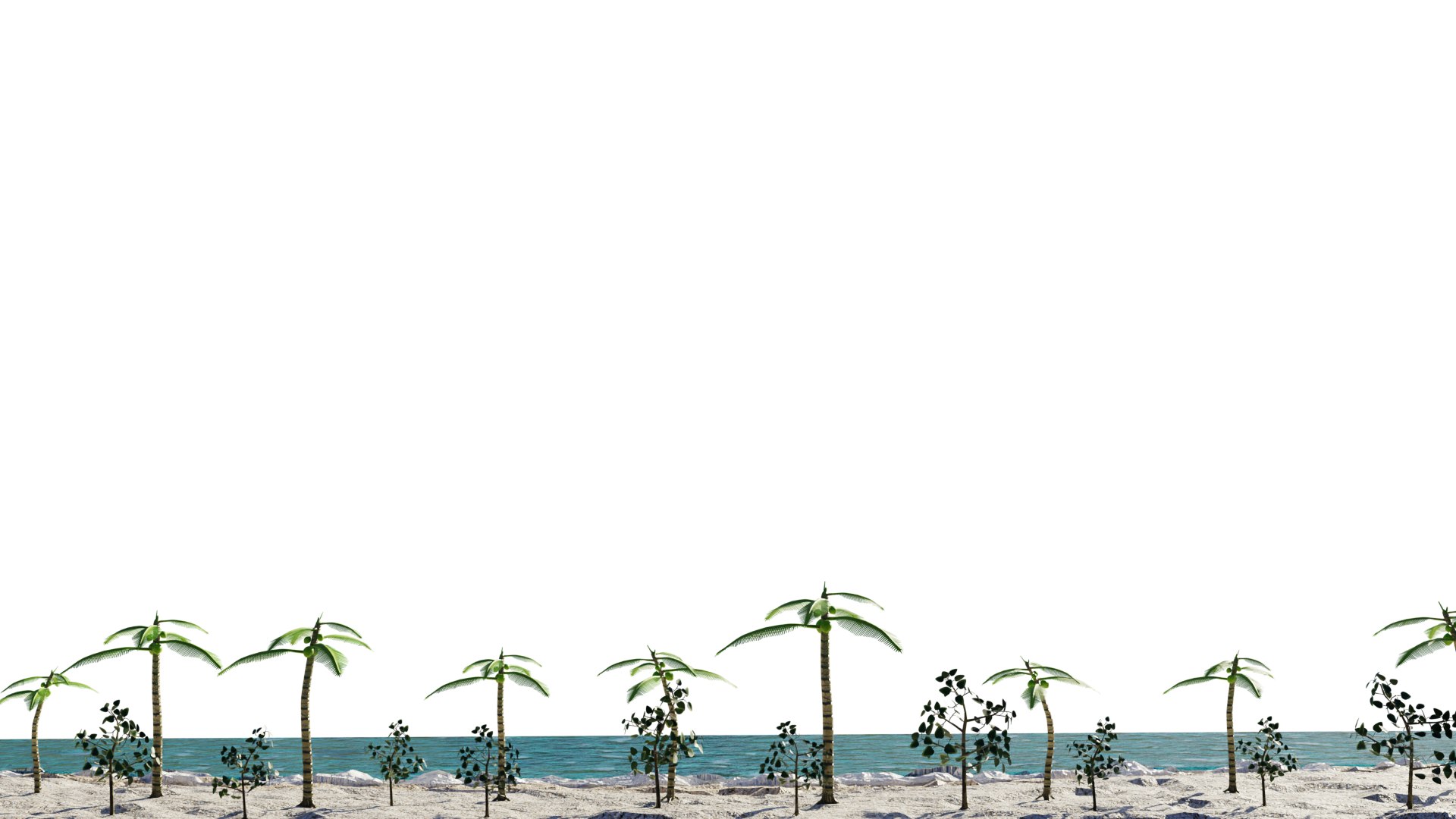Beach Landscape 3D Model 3D Model - TurboSquid 2312943