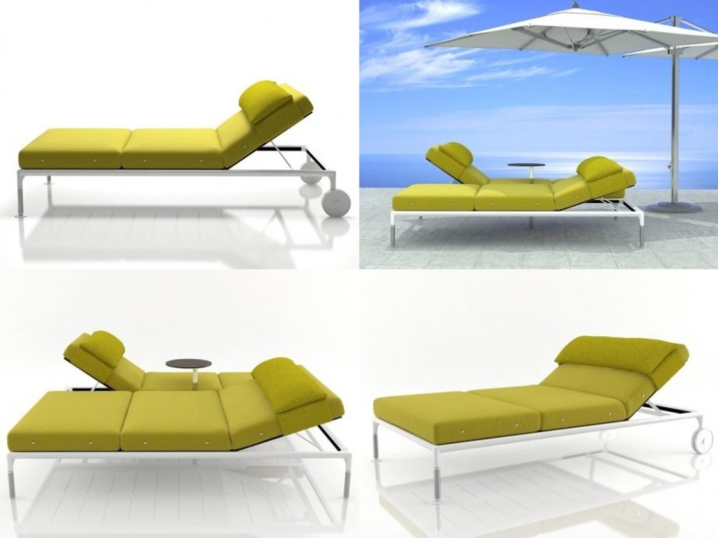 3D Springtime Chaise Lounge Model - TurboSquid 1176467