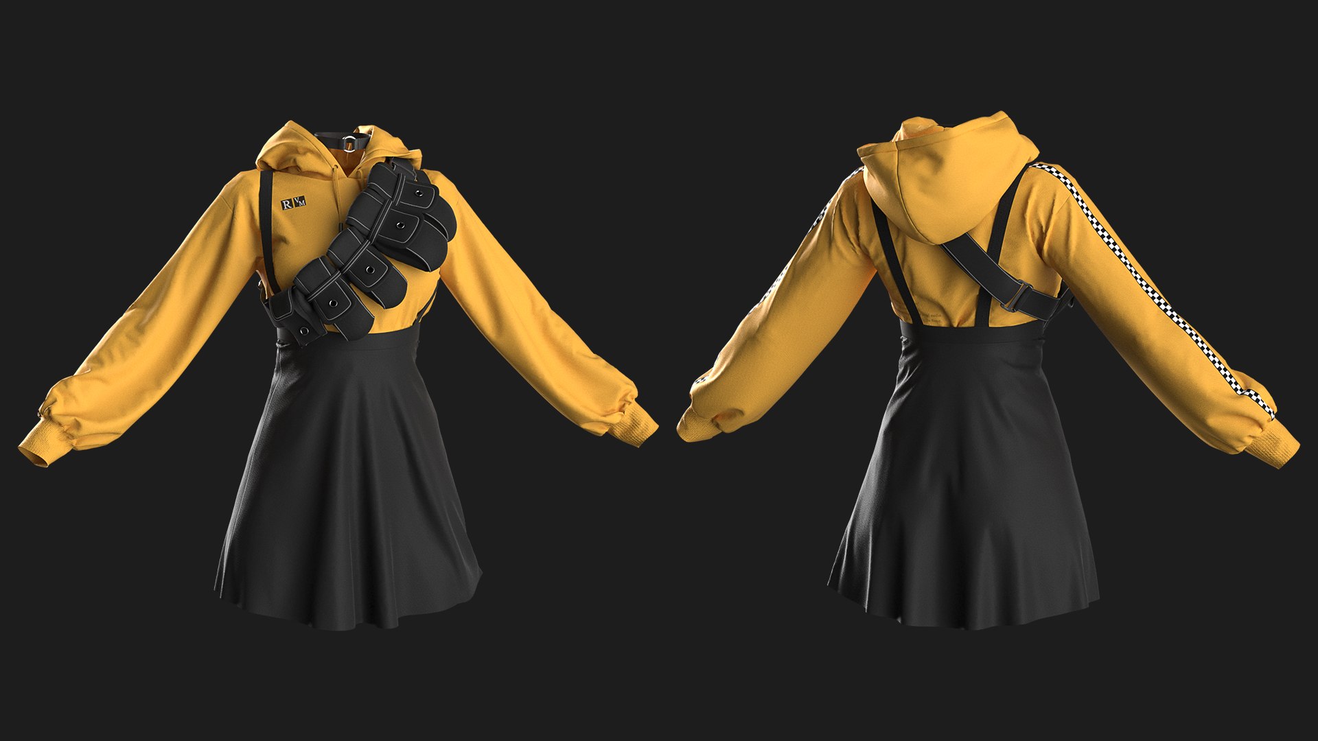 Female Modern Outfit2 Marvelous Designer Project 3D Model - TurboSquid ...
