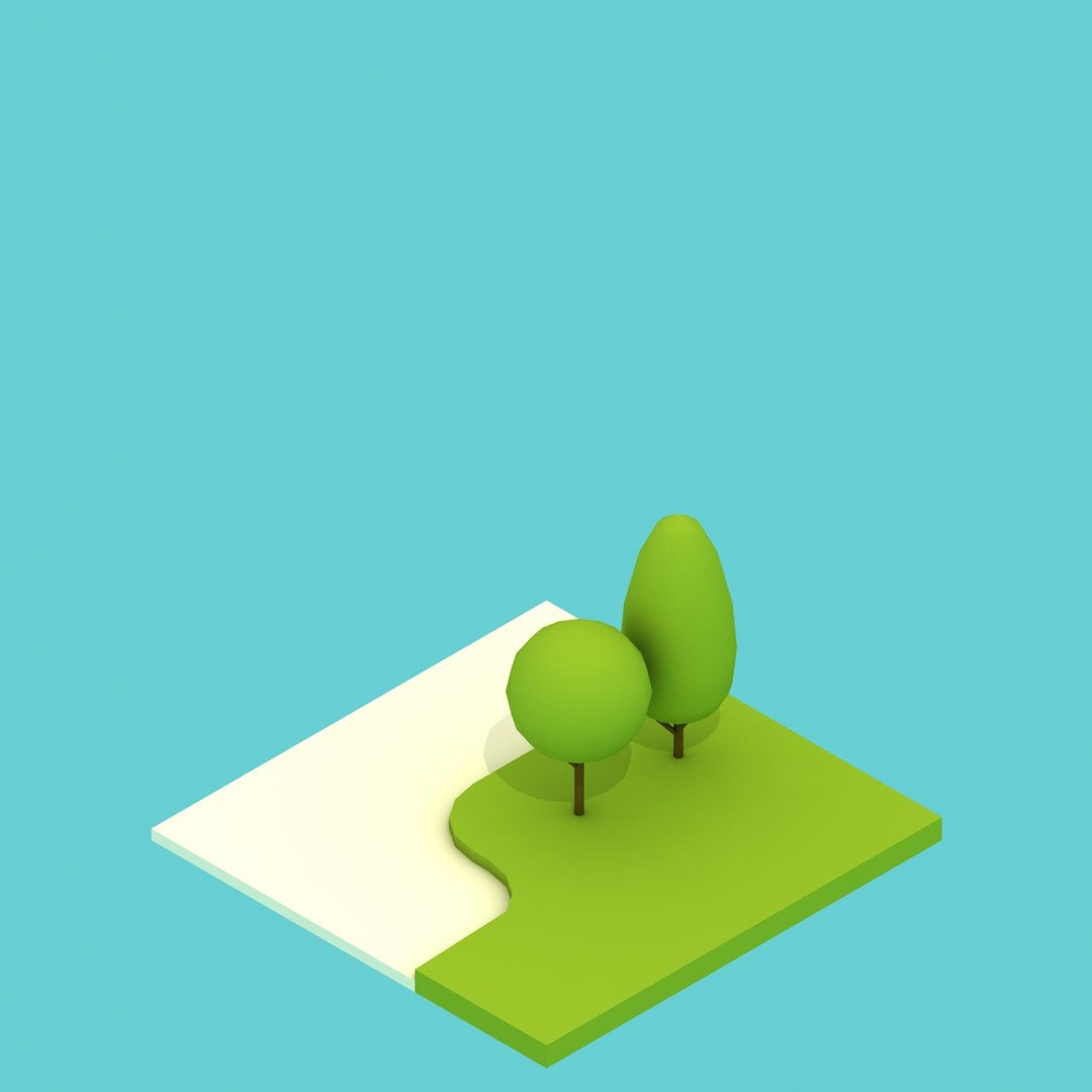 3d Model Set Green
