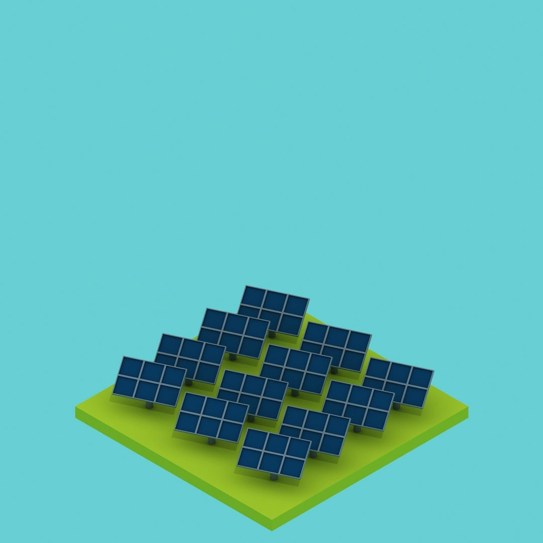 3d Model Set Green