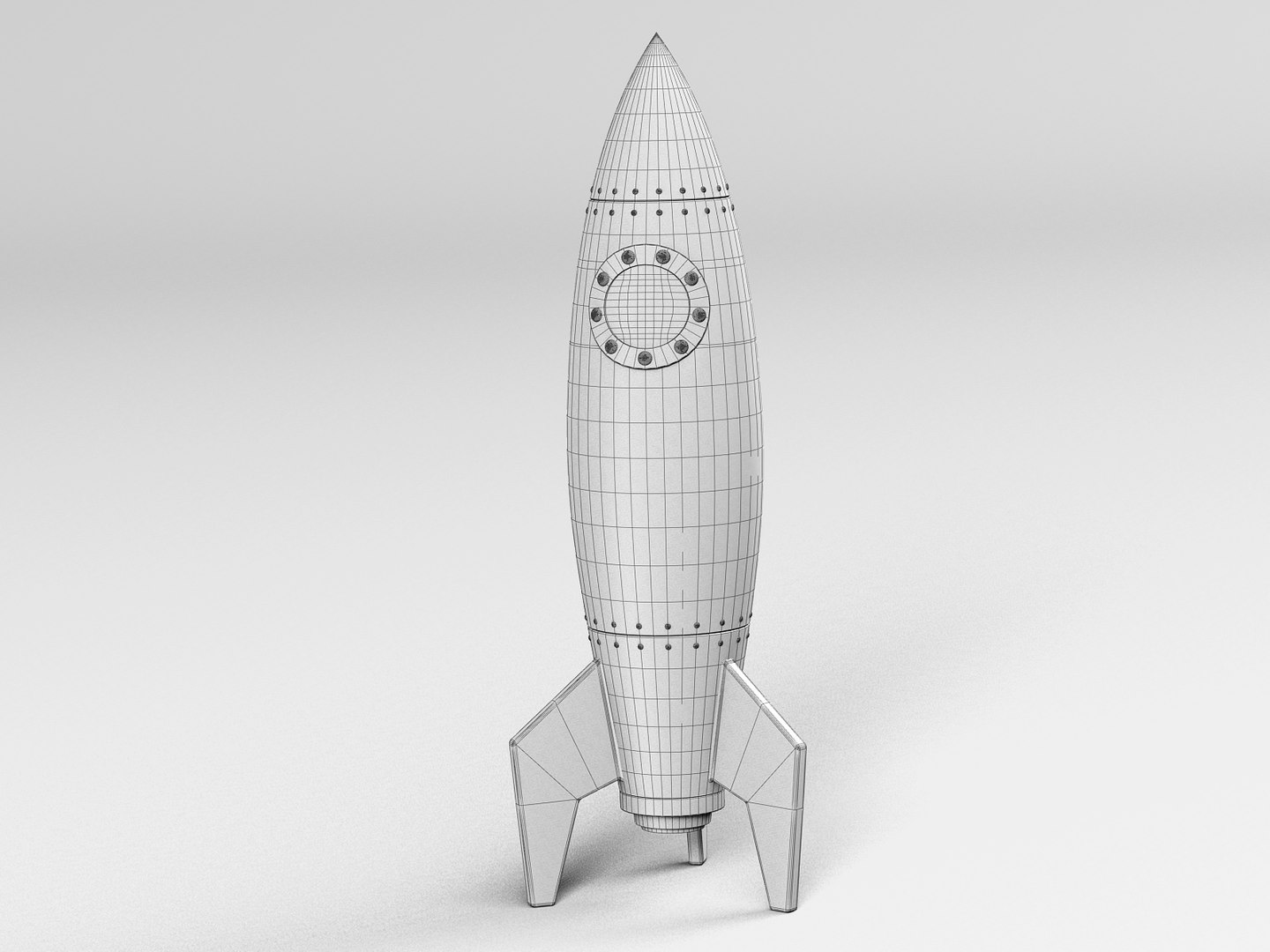 Realistic Cartoon Rocket 3D Model - TurboSquid 1601717