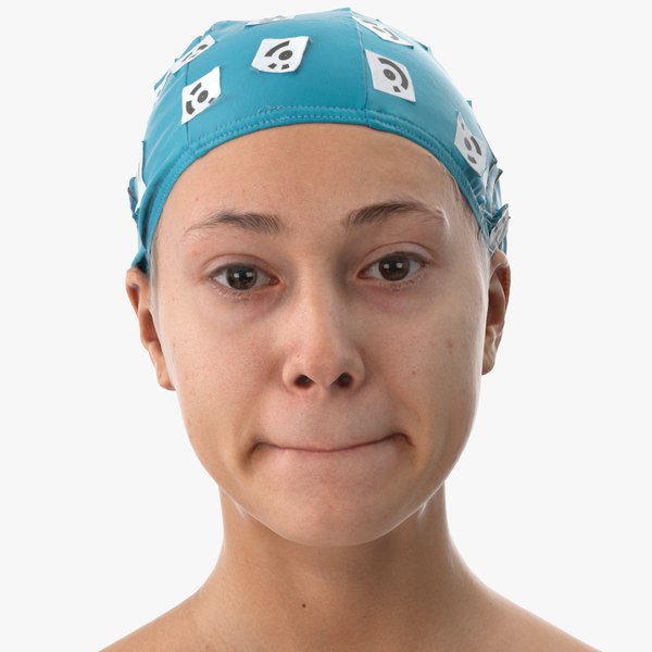 3D модель Freya Human Head Lip Suck AU28 Чистое сканирование ...