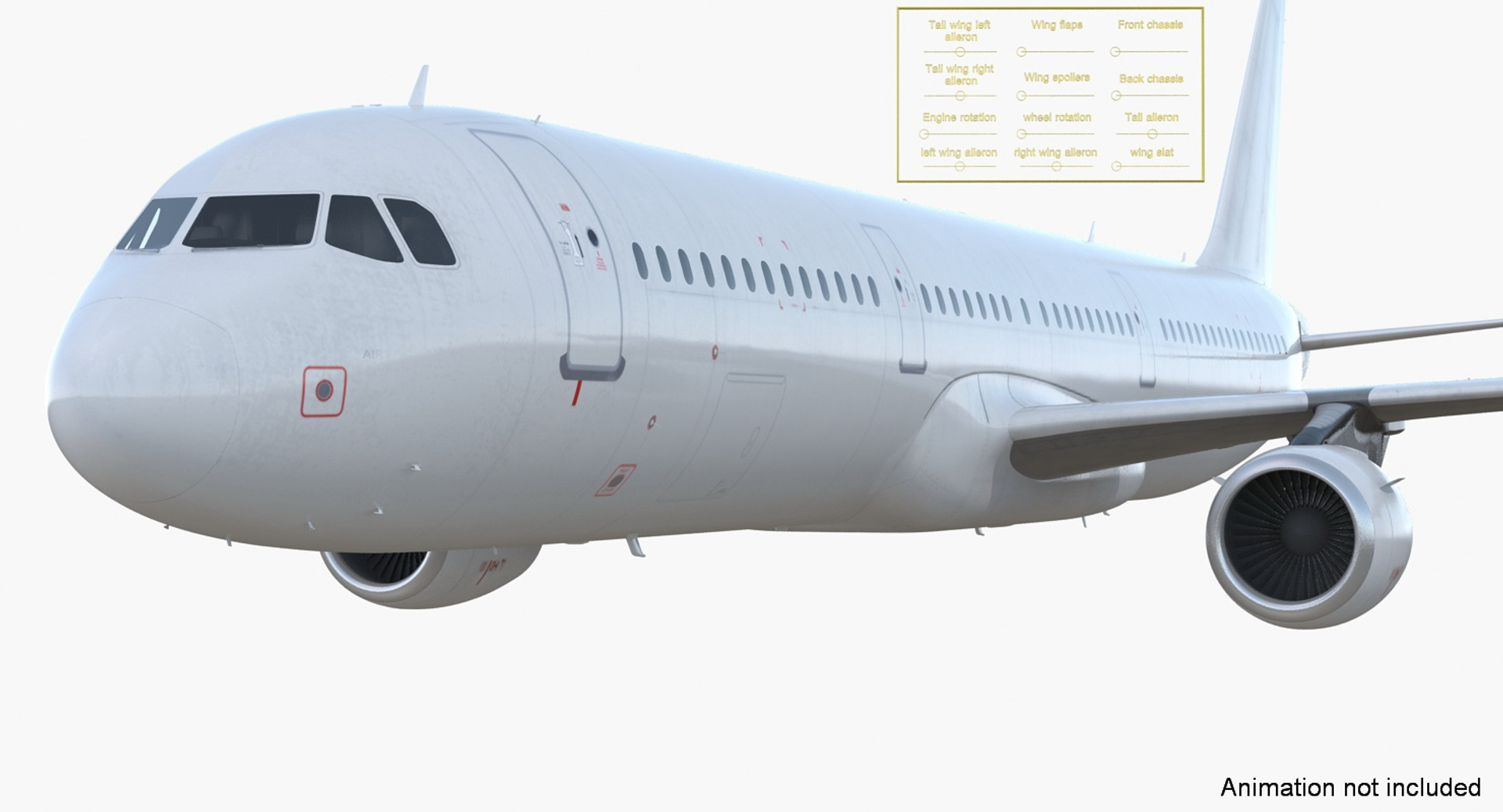 Airbus A321 Generic Rigged 3D - TurboSquid 1230758